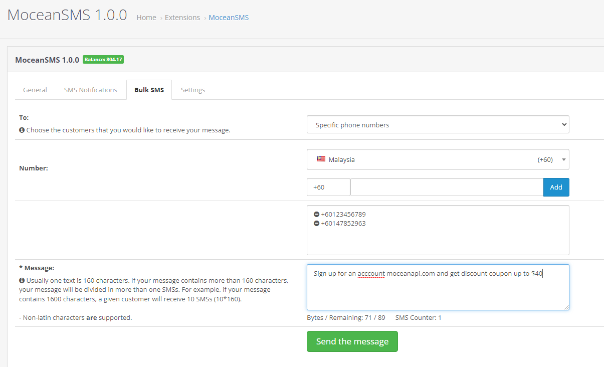 How to Send SMS Notification in OpenCart - Mocean